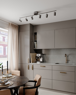 Correct takskinne 4-låg Gun stål grå | By Rydéns