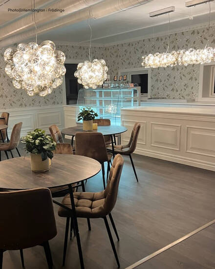 Gross Bar Pendelleuchte L80cm Amber hier kaufen | By Rydéns