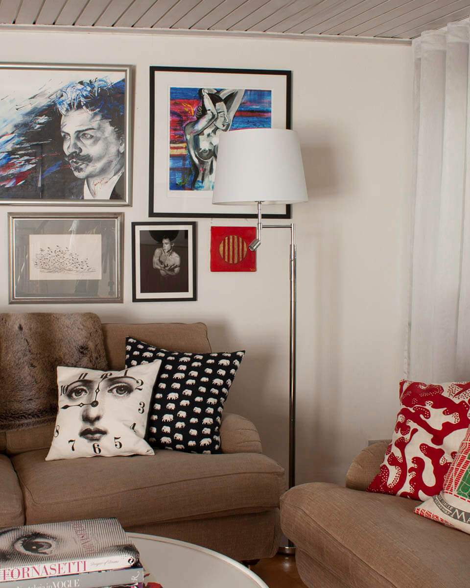 Orlando Floor lamp chrome/white | By Rydéns